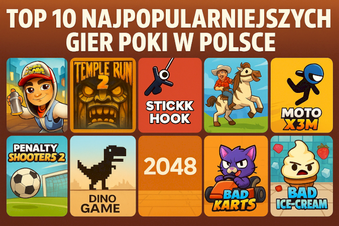 Top 10 najpopularniejszych gier Poki w Polsce - ŚwiatGraczy.pl